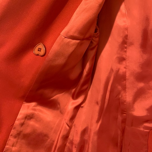 Moschino | Jackets & Coats | Vintage Moschino Red Blazer With Gold ...